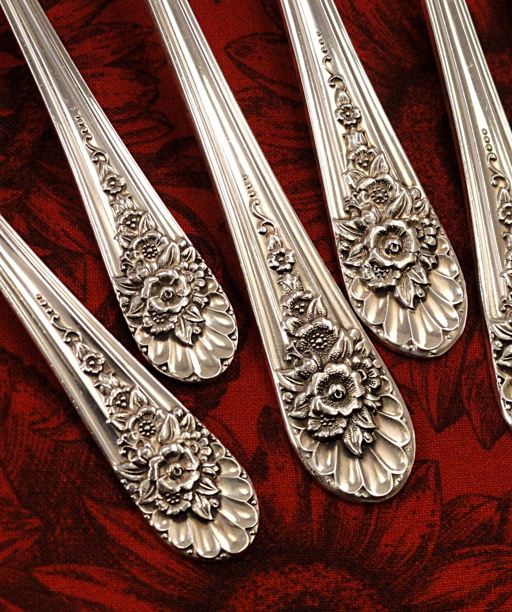 Rogers JUBILEE Silverware Set Vintage 1953 Silver Plate Flatware From Rogers JUBILEE Silverware Set Vintage 1953 Silver Plate Flatware From