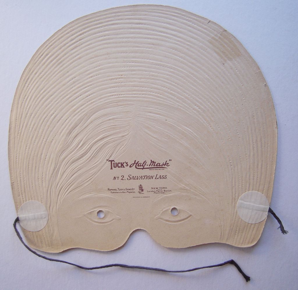 Victorian Era Paper Mask "Salvation Lass" from ...