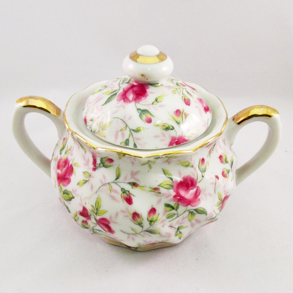 Lefton China Rose Chintz Teapot at Paul Boldt blog