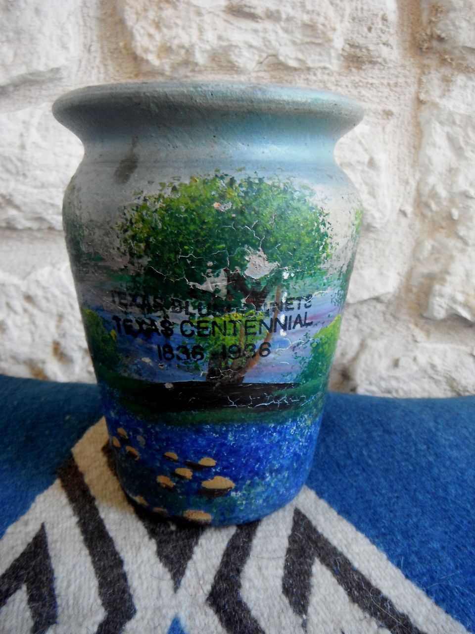 Texas Bluebonnets Texas Centennial 1836-1936 Meyer Pottery Vase from ...