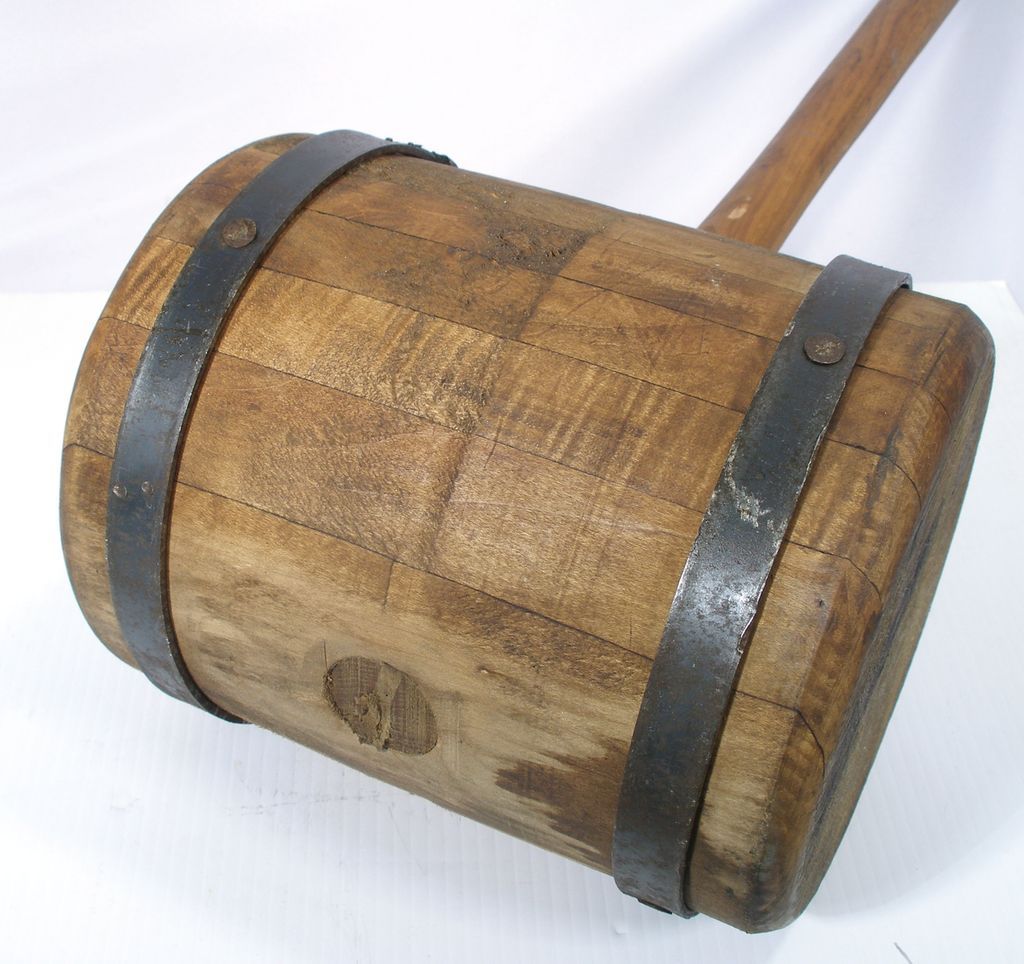 Vintage Large Carnival State Fair Circus Strong Man Bell Ringer Mallet ...