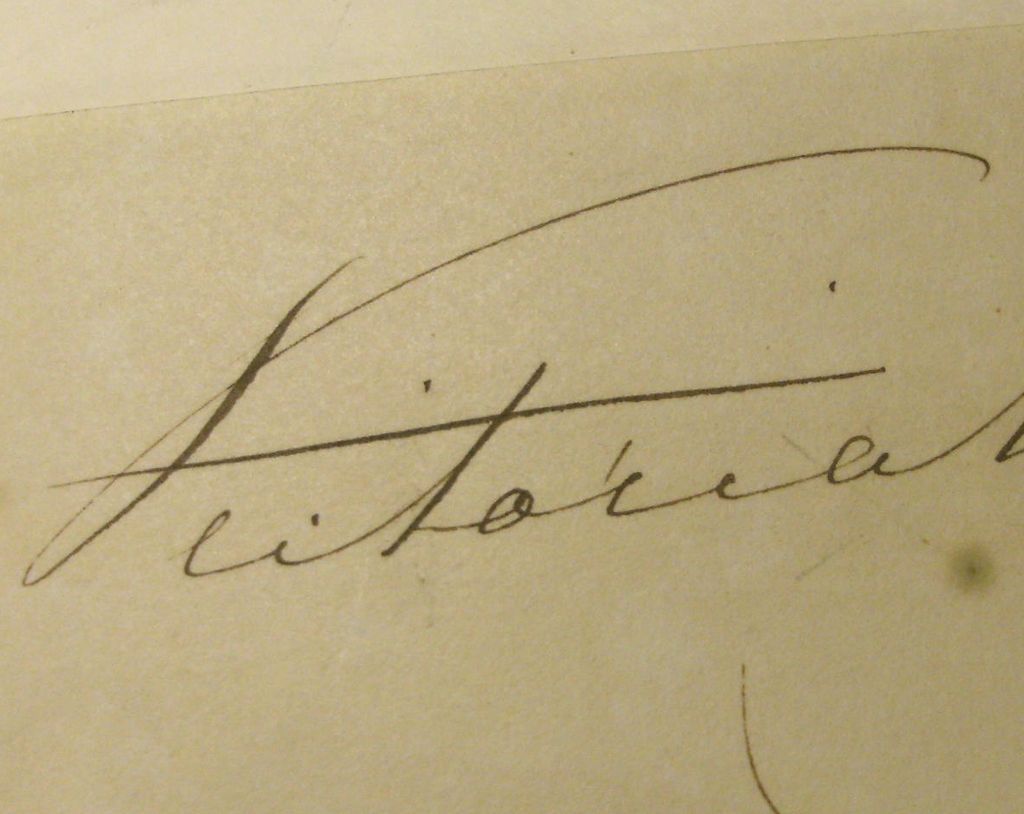 Autograph of Queen Victoria from collistonandcompany on Ruby Lane