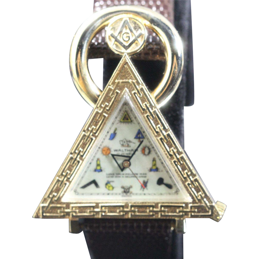 1965 American Waltham Masonic Watch from vintagewatches on Ruby Lane