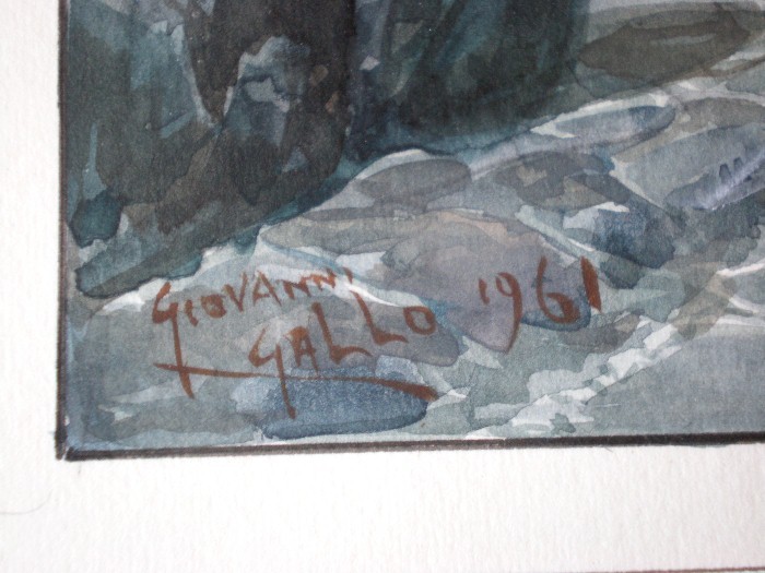 Giovanni Gallo oil painting. | Antiques Board