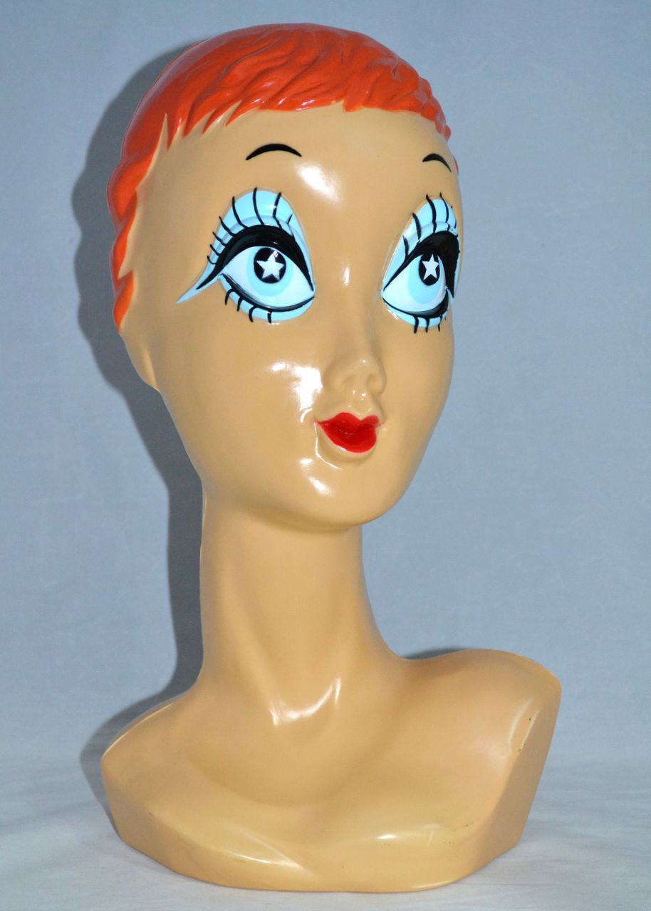 1960s Starry Blue-Eyed REDHEAD Twiggy Biba Mannequin Display from ...